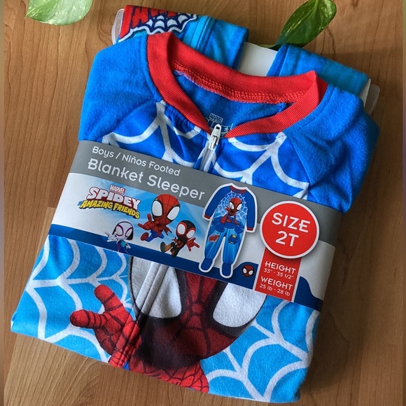 Marvel | Pajamas | Spiderman Spidey Blanket Sleeper | Poshmark